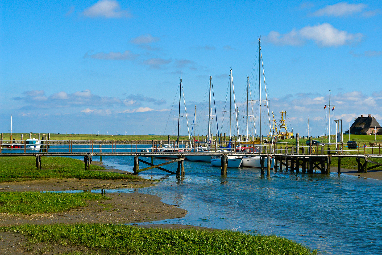 Hallig Hooge, Yachthafen Foto & Bild | deutschland, europe, schleswig ...