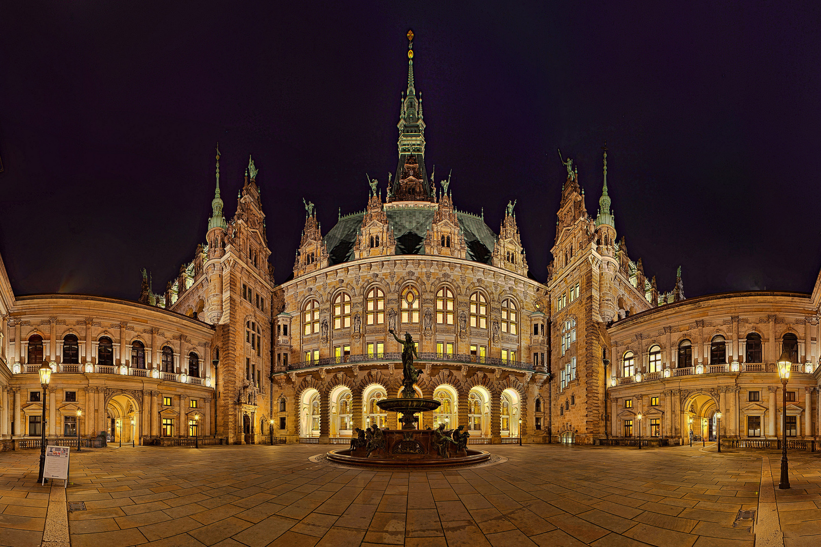 Hamburger Rathaus Foto & Bild | architektur, architektur bei nacht ...