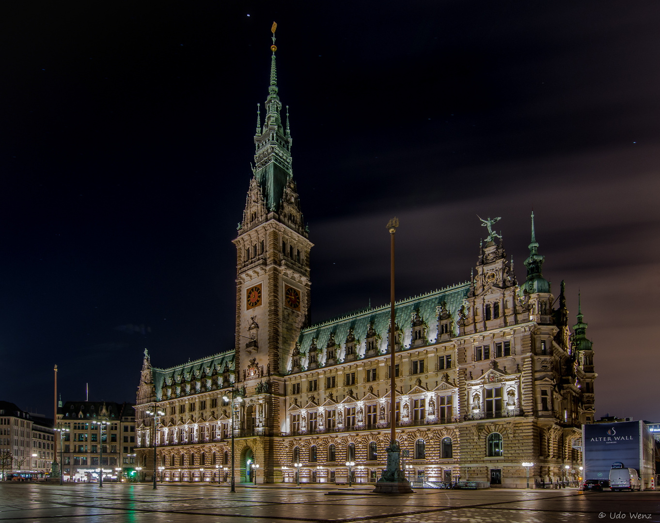 *Hamburger Rathaus I* Foto & Bild | nacht, hamburg, langzeitbelichtung ...