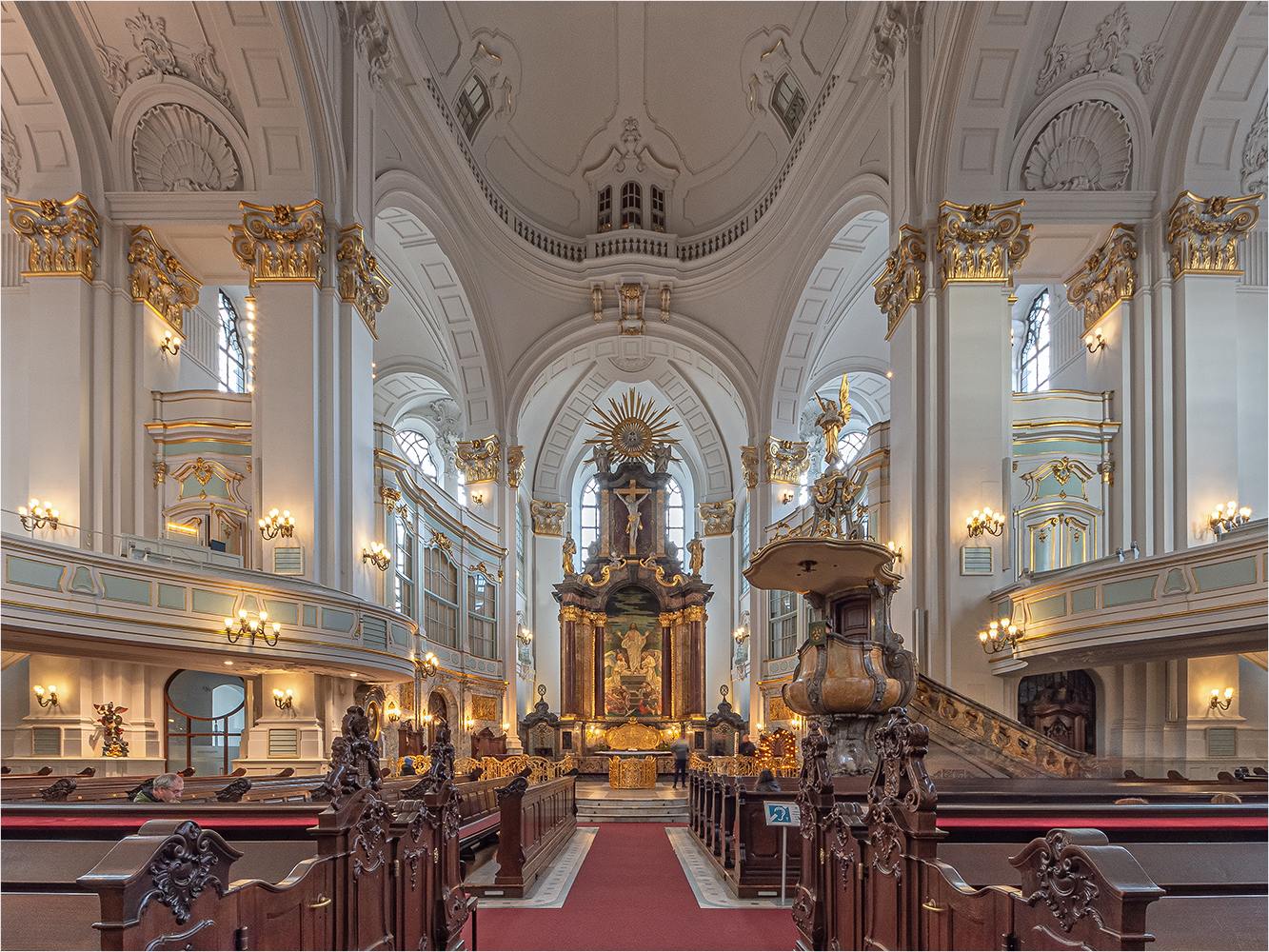 hanseatisches barock Foto & Bild | licht, hamburg, religion Bilder auf ...