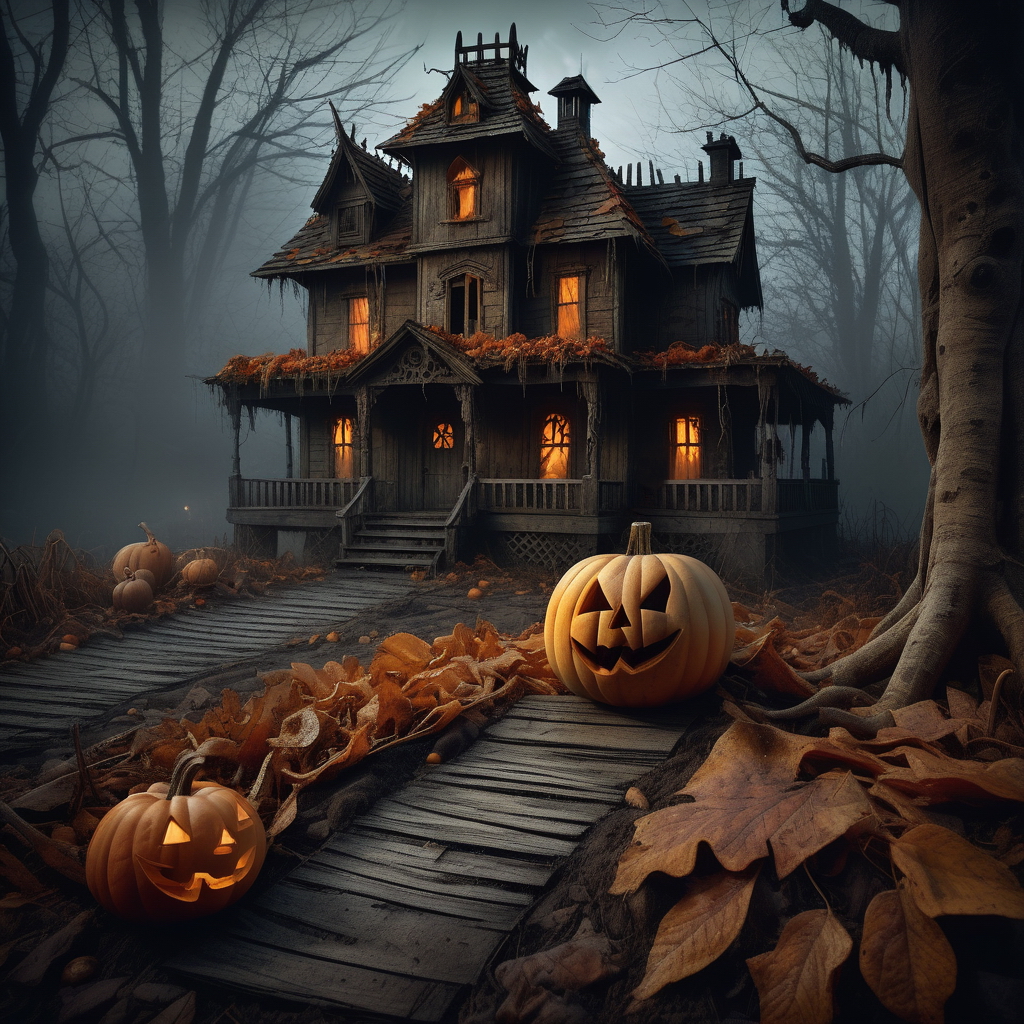 Happy Halloween Foto & Bild | herbst, nebel, dämmerung Bilder auf ...