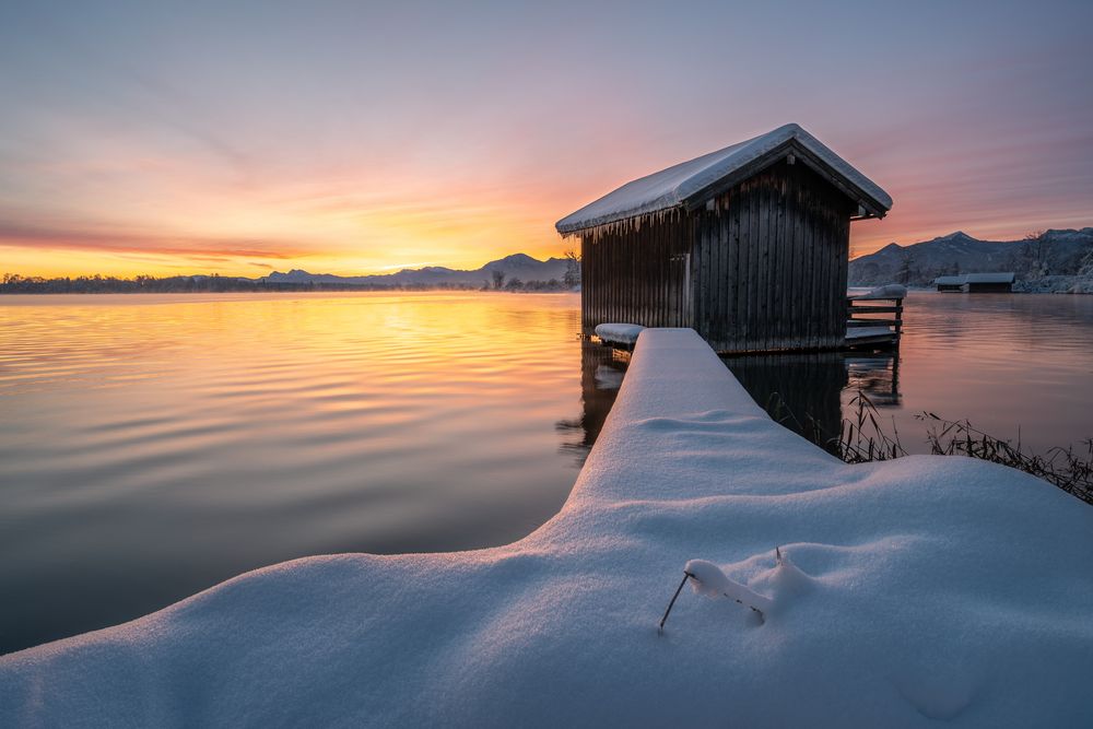 Haus am See Foto & Bild | landschaft, bach, fluss & see, winter Bilder auf fotocommunity