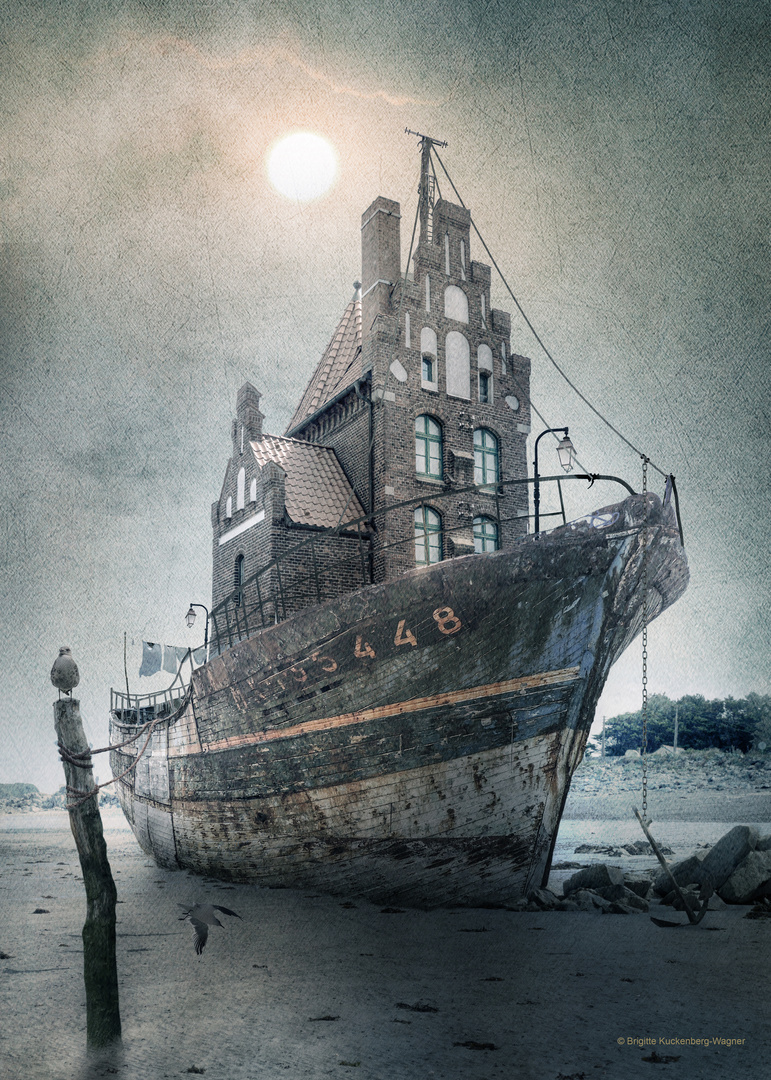 Hausboot Foto & Bild | fotomontage, composing , surreal Bilder auf fotocommunity