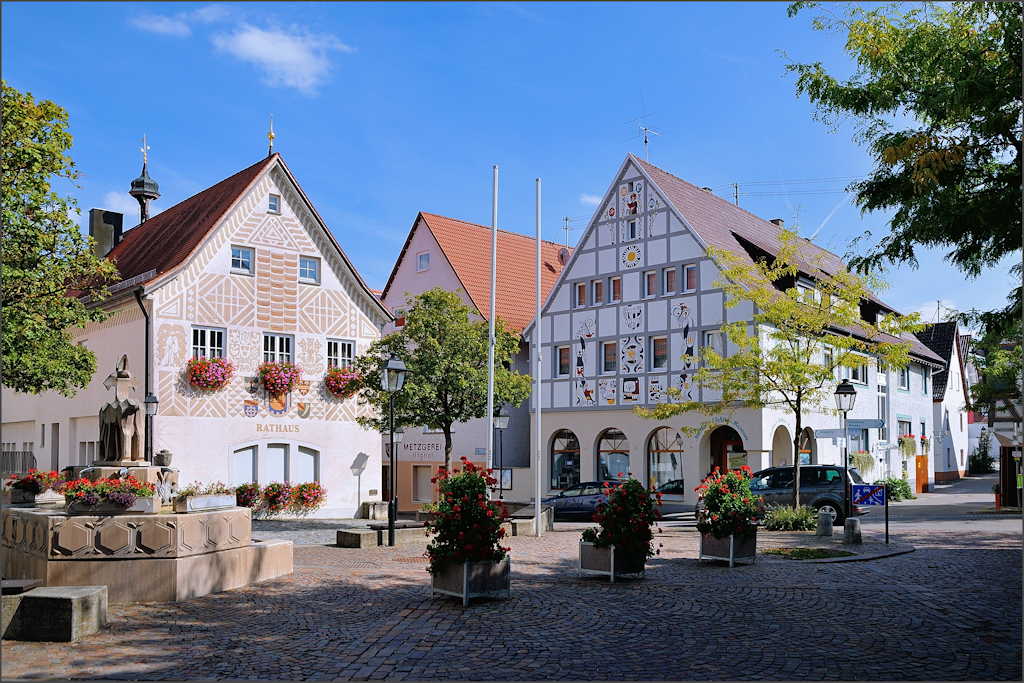 Hayingen - Marktplatz Foto & Bild | deutschland, europe, baden ...