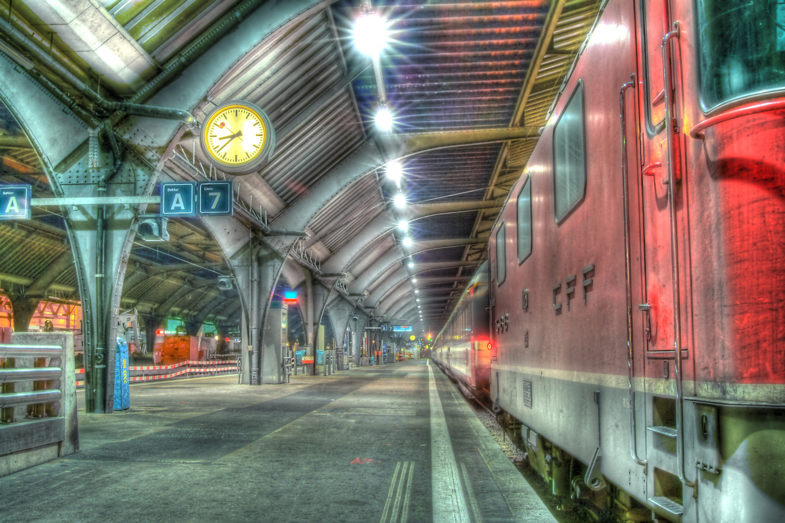 HDR - Hauptbahnhof Zürich Foto & Bild | dampf-, diesel- und e-loks ...