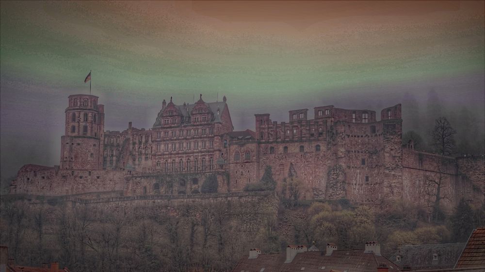 Heidelberger Schloss Foto & Bild | nebelstimmungen, wetter, stadt aufnahmen Bilder auf fotocommunity