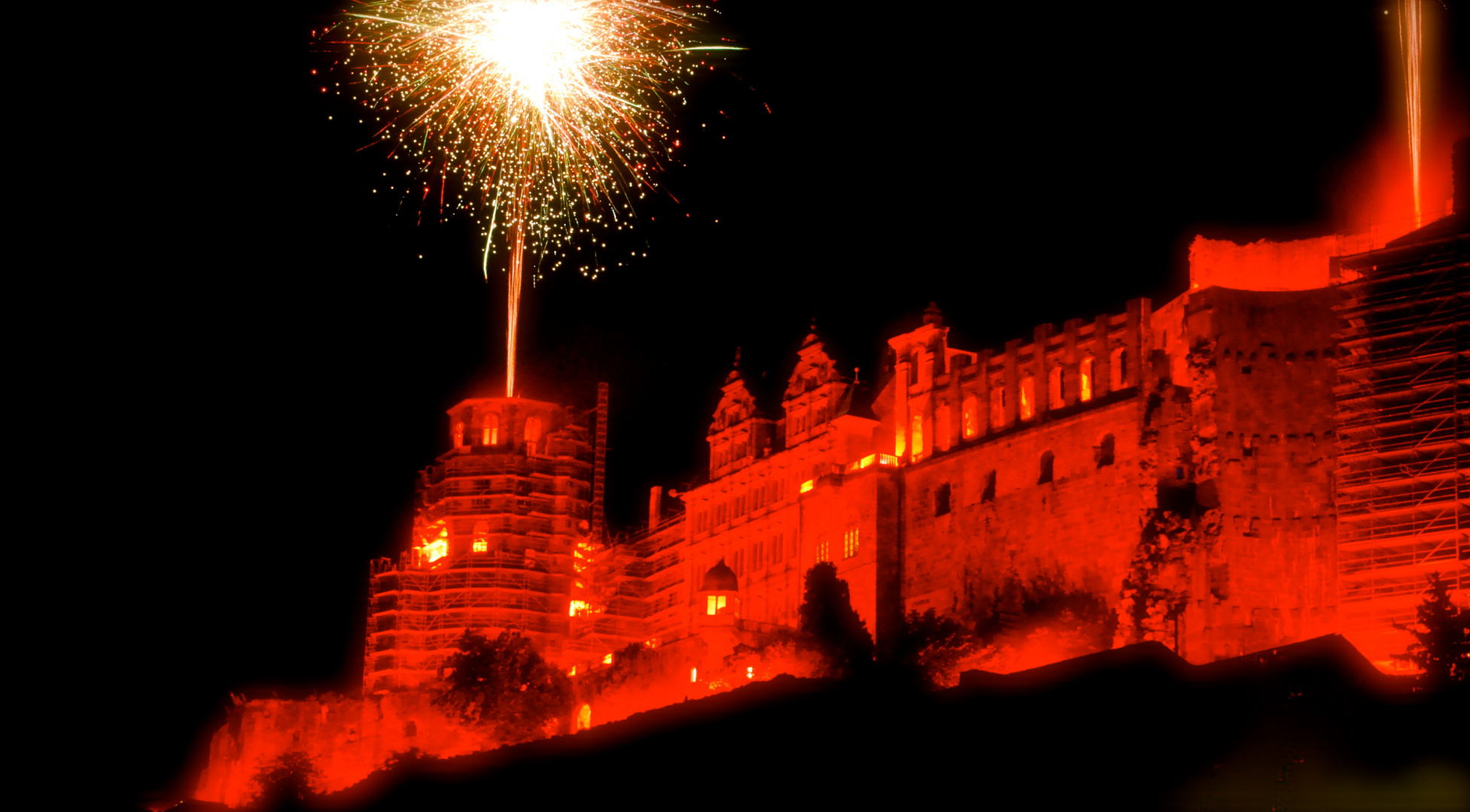 Heidelberger Schloss - Street Foto & Bild | architektur, architektur bei nacht, night Bilder auf ...