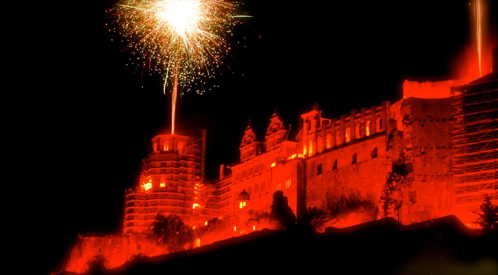 Heidelberger Schloss - Street Foto & Bild | architektur, architektur bei nacht, night Bilder auf ...