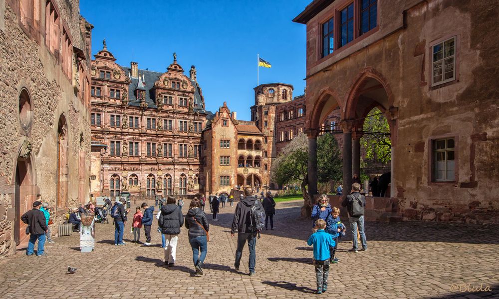 Heidelberger Schlosshof Foto & Bild | dokumentation, schloss, historisches Bilder auf fotocommunity