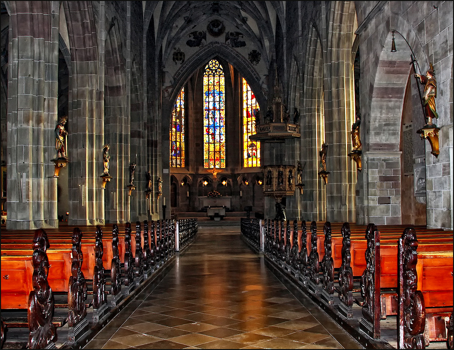 Heilig-Kreuz-Münster Foto & Bild | architektur, sakralbauten, innenansichten kirchen Bilder auf ...