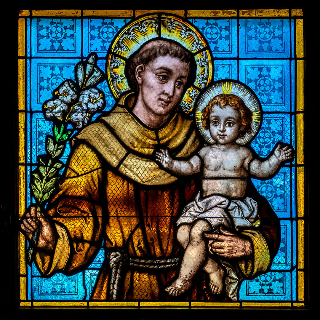 Heiliger Antonius Foto & Bild | kunstfotografie & kultur, glaskunst ...