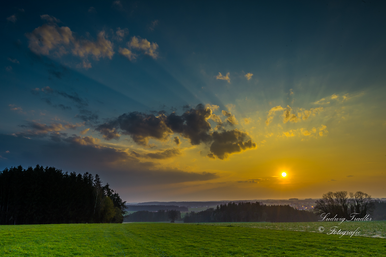Heimat Foto & Bild | landschaft, sonnenuntergang, wald Bilder auf ...