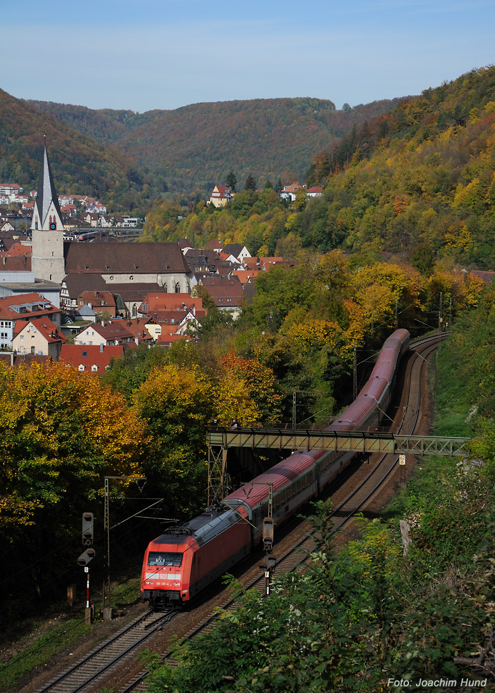 Herbst an der Geislinger Steige Foto & Bild | züge, personenzüge ...