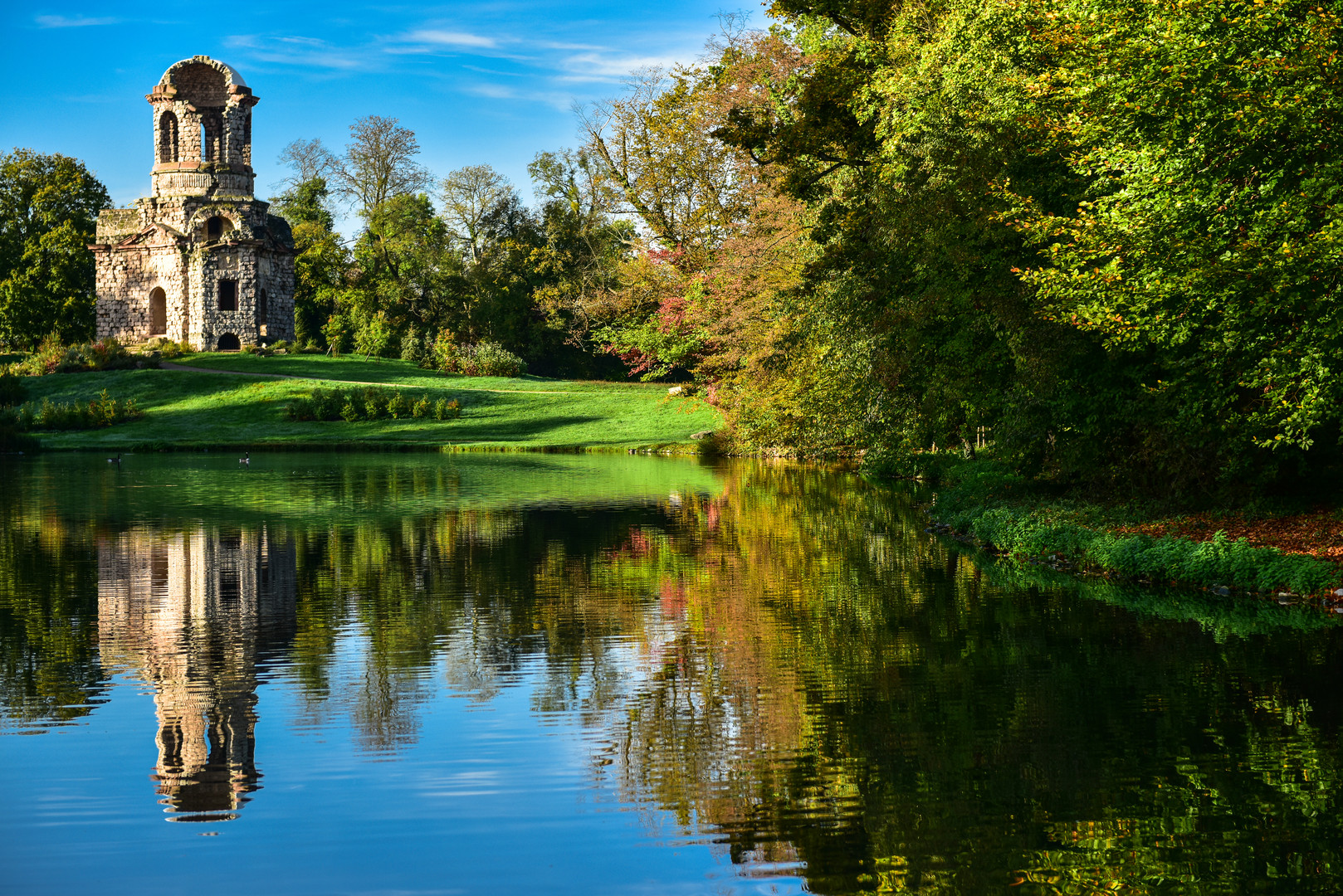 Herbst im Schlossgarten Foto & Bild | deutschland, europe, baden ...
