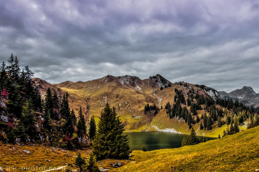 Herbst in den Alpen Foto & Bild | wasser, himmel, natur Bilder auf ...