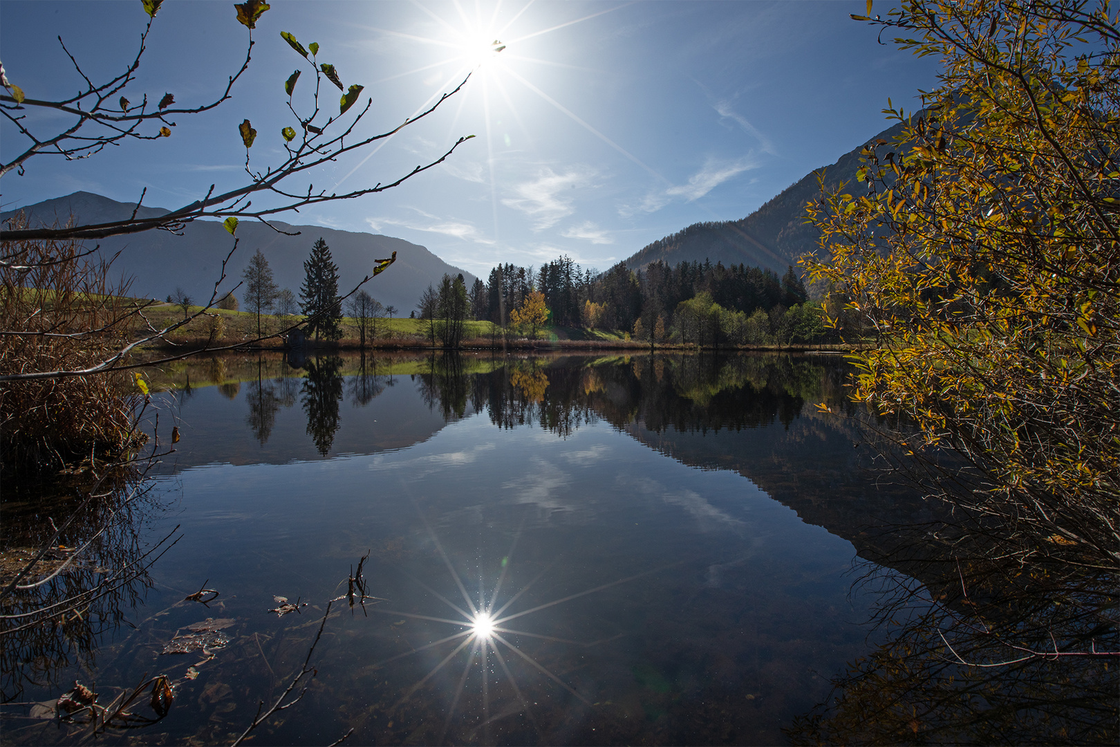 herbstliche Spiegelung 2 Foto & Bild | landschaft, jahreszeiten, herbst Bilder auf fotocommunity