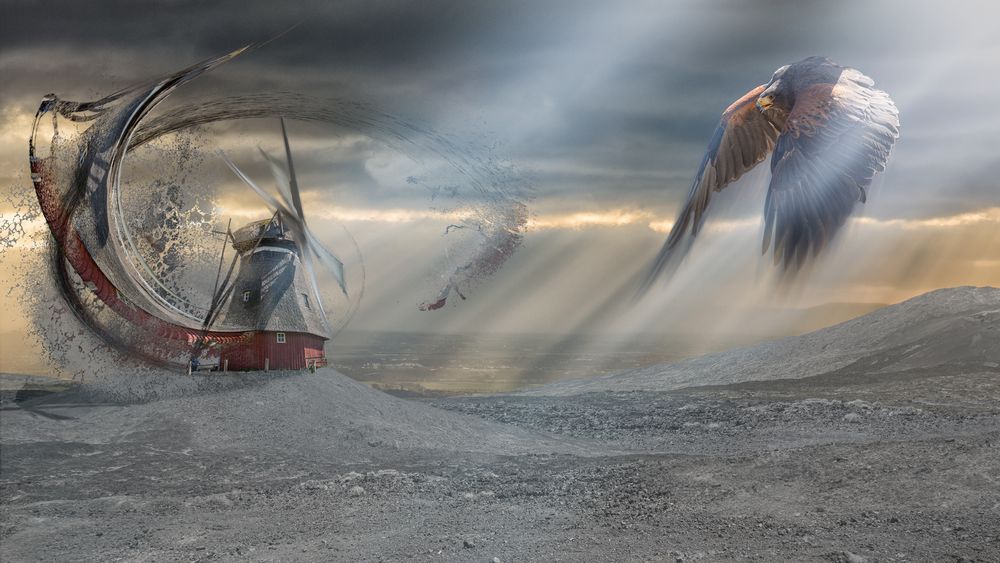 herbststurm Foto & Bild | fotomontage, landschaften, bearbeitungs - techniken Bilder auf ...