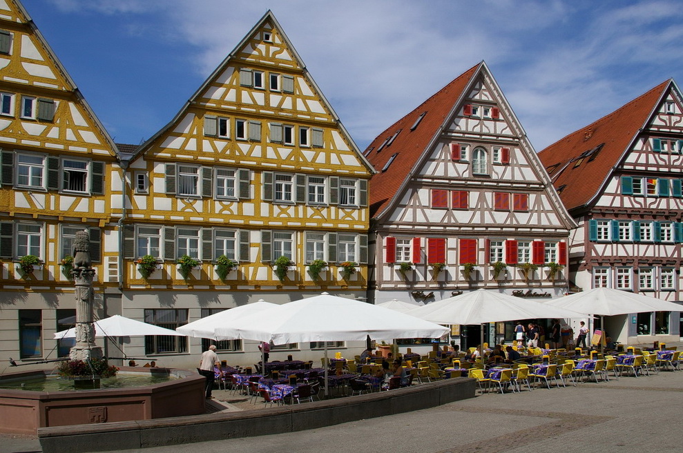 Herrenberg, Marktplatz Foto & Bild | architektur, stadtlandschaft ...