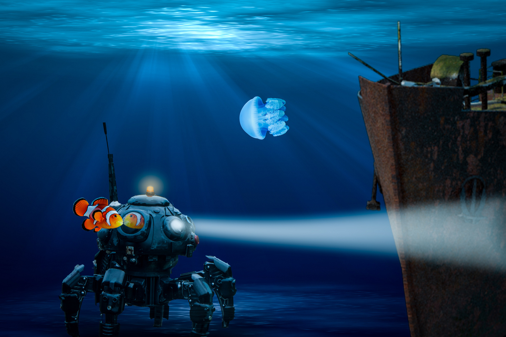 Hexa-Uboot Foto & Bild | composing, digiart, fantasy Bilder auf fotocommunity