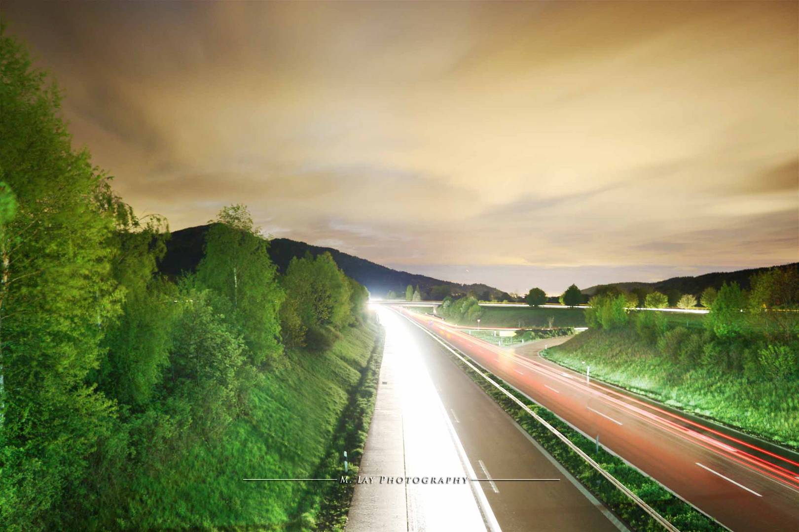 high way and light-polluted sky Foto & Bild | techniken, aufnahme ...