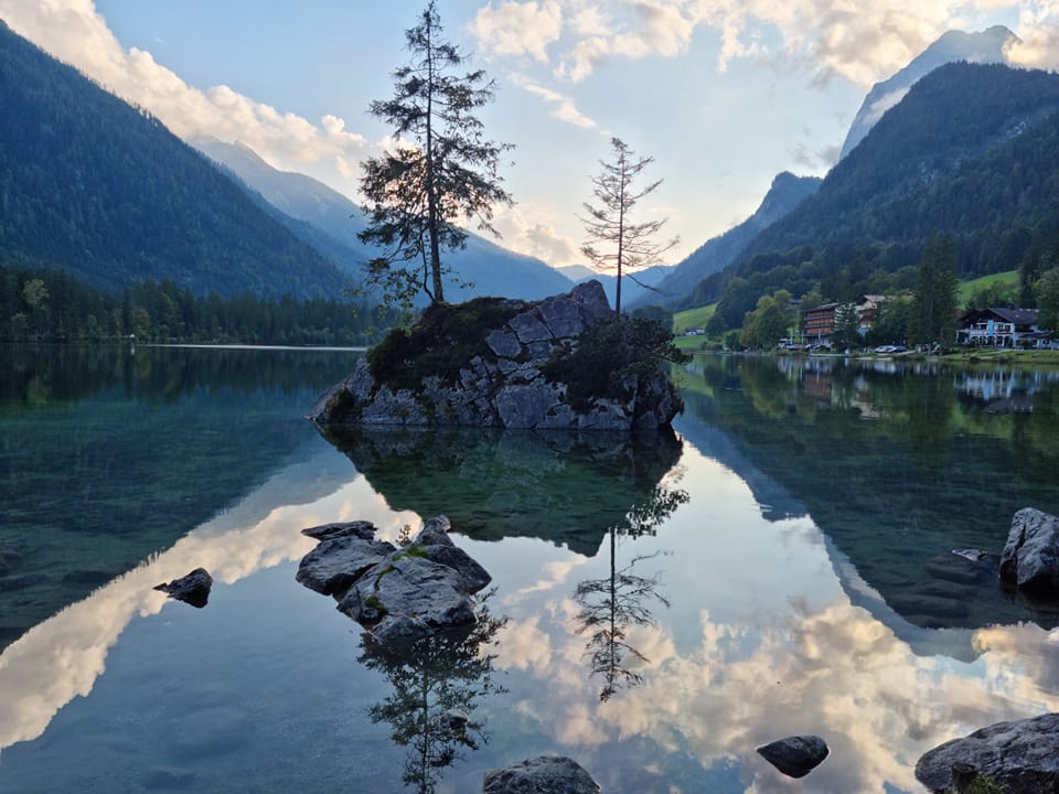 Hintersee Ramsau Foto & Bild | landschaft, bach, fluss & see, bäume ...