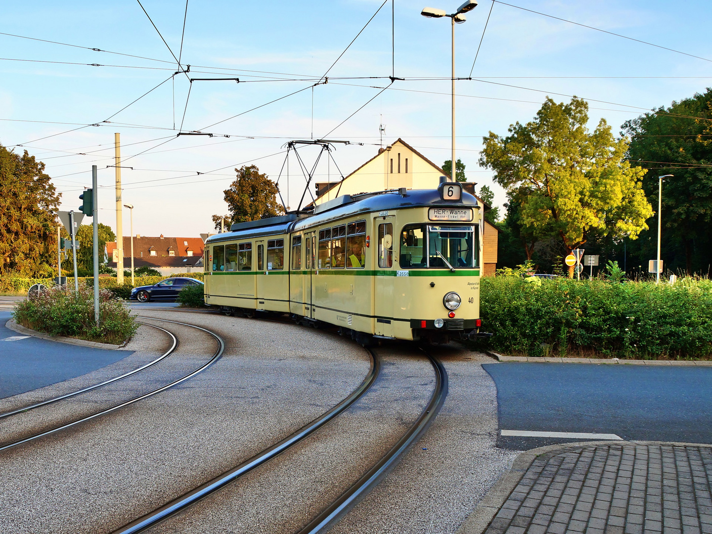 Historische Straßenbahn - Triebwagen 40 der BOGESTRA Foto & Bild ...