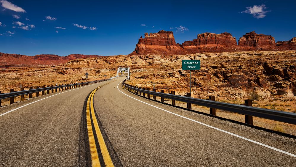 Hite Crossing Bridge Foto & Bild | usa, world, panorama Bilder auf ...