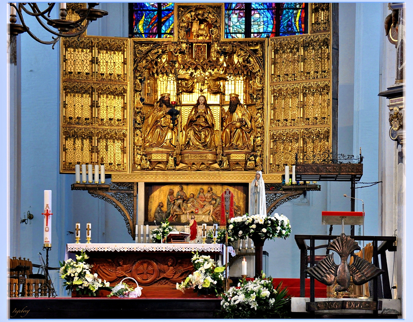 Hochaltar der Danziger Marienkirche Foto & Bild | sakralbau, danzig ...