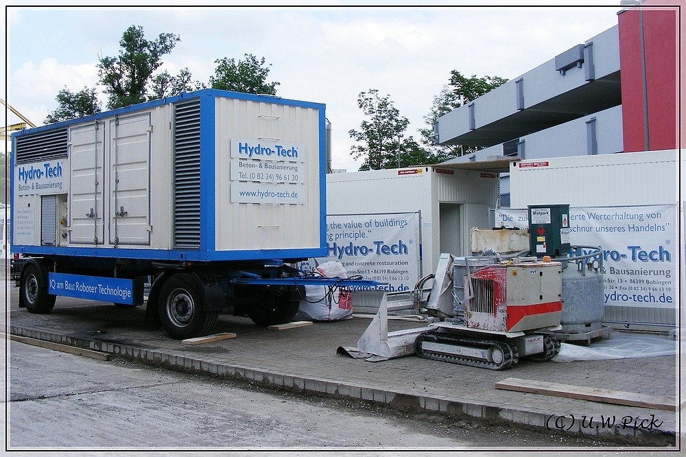 Hochdruckwasserpumpe mit Betonabtragsroborter HDW Foto & Bild ...