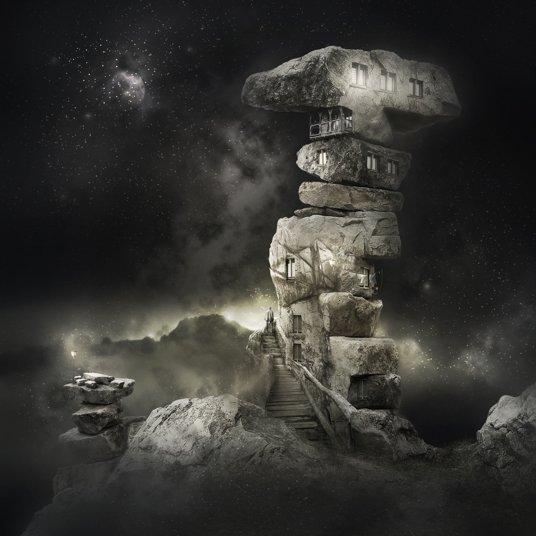 Hochstapelei Foto & Bild | fotomontage, fantasy mystery, surreal Bilder auf fotocommunity