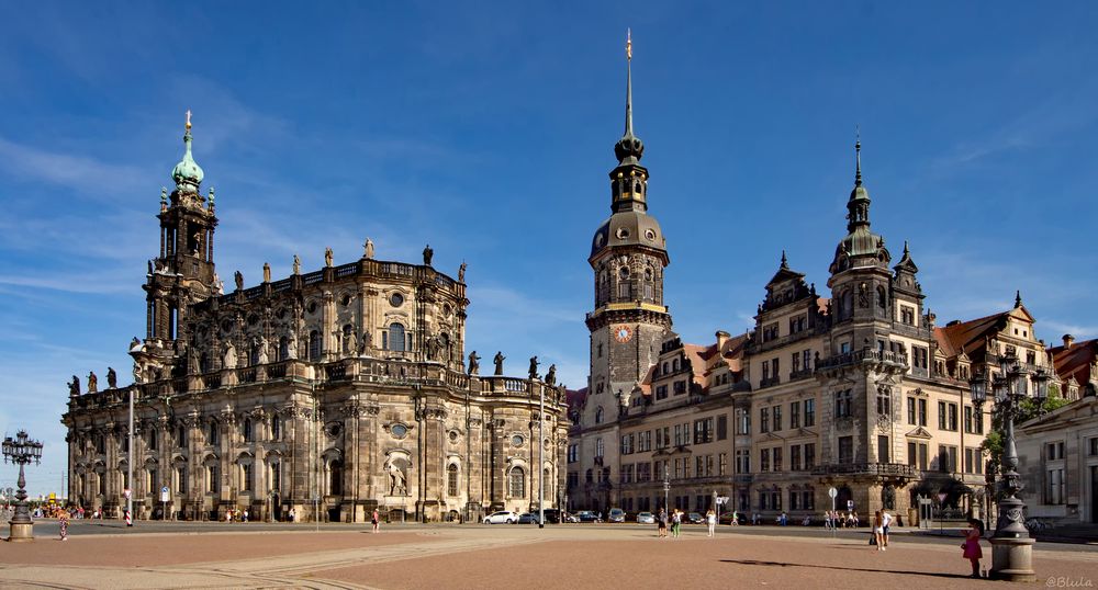 Hofkirche, Hausmannsturm, Residenz Foto & Bild | dresden, altstadt ...