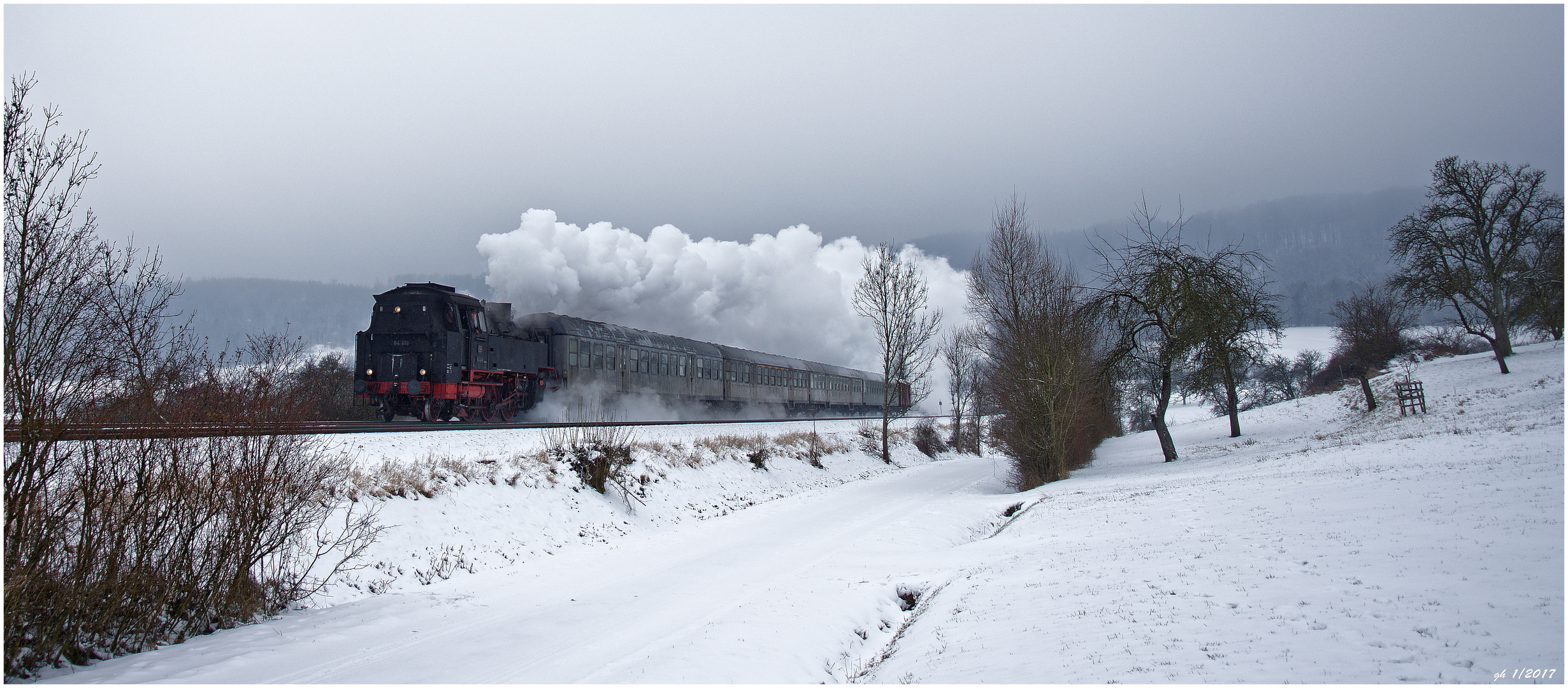 Hohenloher Winterdampf (1) Foto & Bild | eisenbahn, dampflok, motive ...