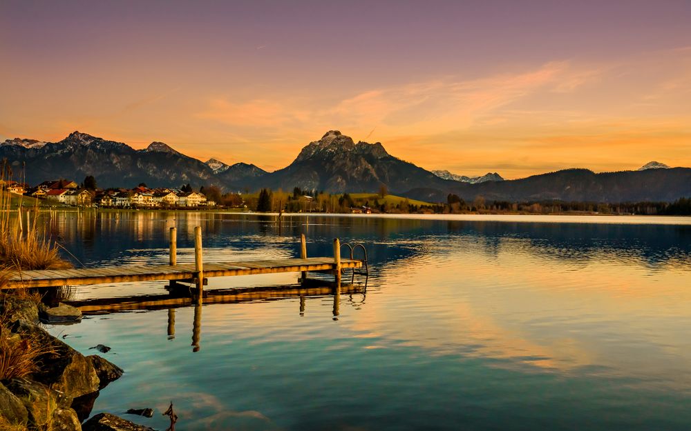 Hopfensee - Allgäu. Foto & Bild | landschaft, berge, gipfel und grate ...