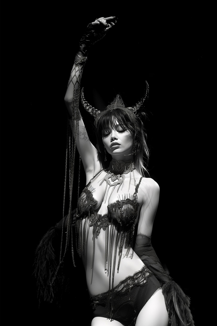 HORNS AND CHAINS Foto & Bild | ki - montagen, ki - menschen, ki - portraits Bilder auf fotocommunity