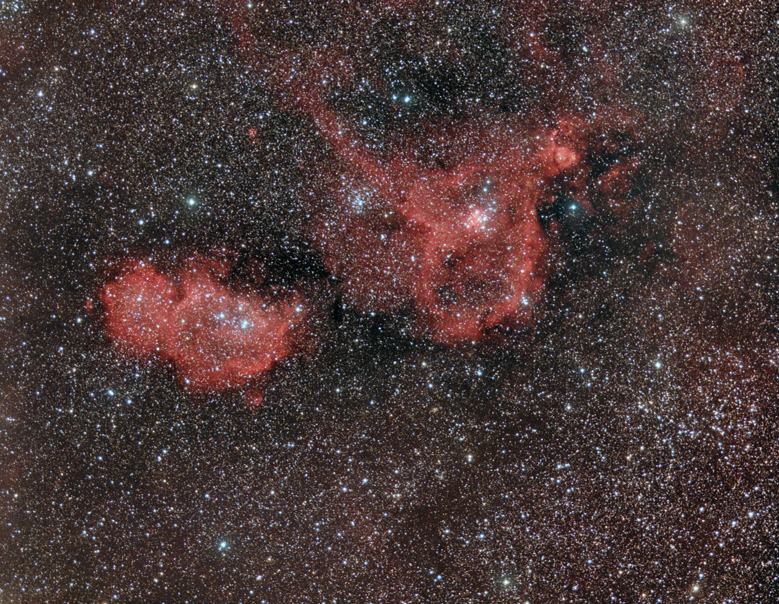 IC1805 und IC1848 Foto & Bild | astrofotografie, himmel & universum ...