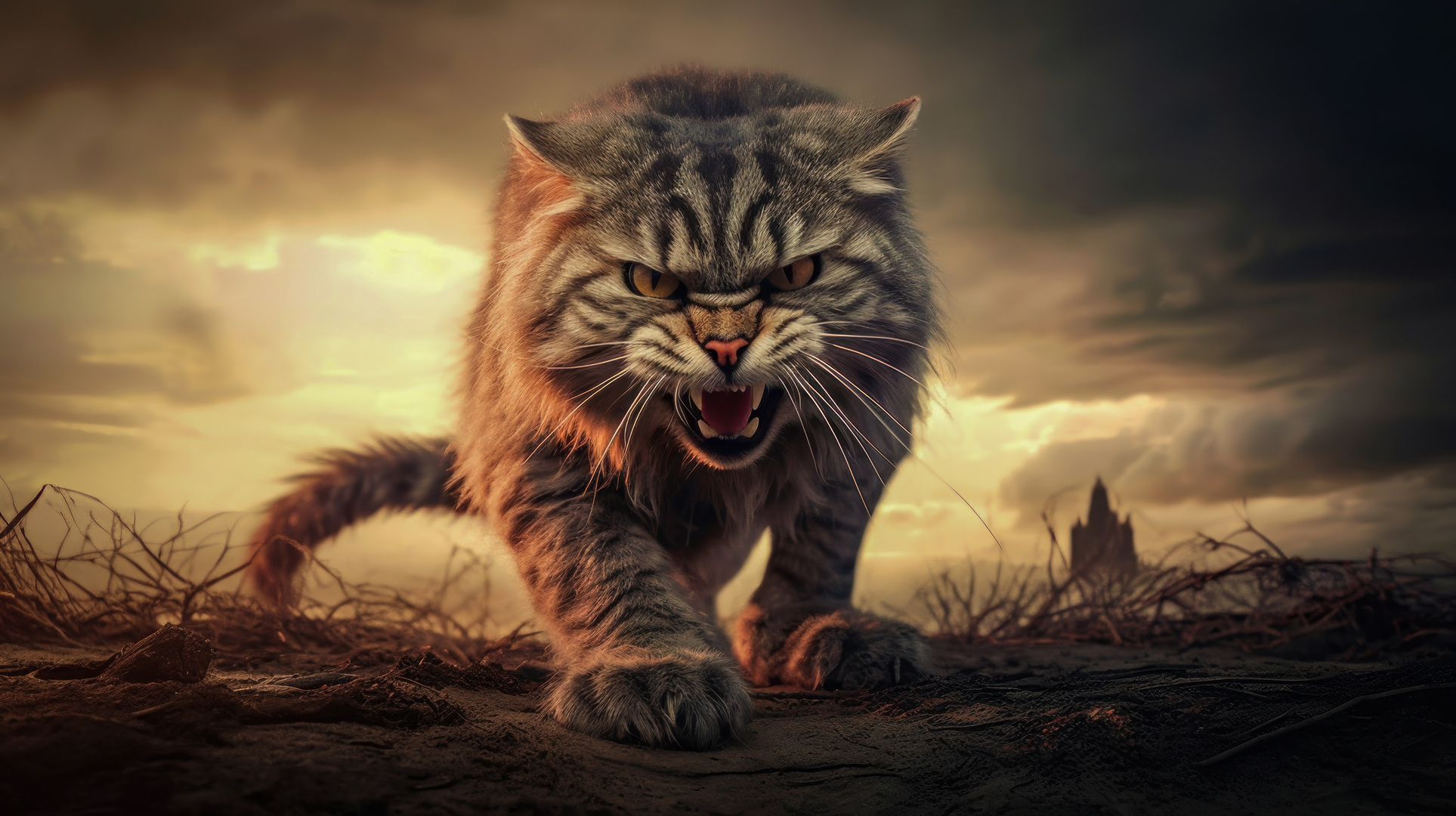 Identitätskrise - Der gereizte Kater Foto & Bild | ki - montagen, digiart, art Bilder auf ...