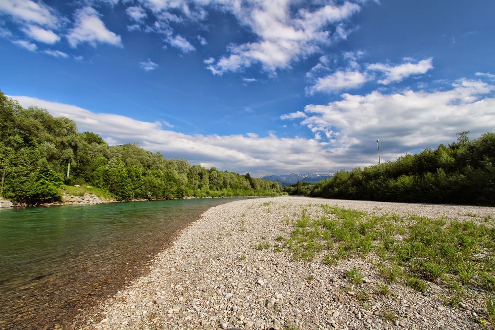 Iller bei Immenstadt Foto & Bild | landscape, rivers, streams & lakes ...