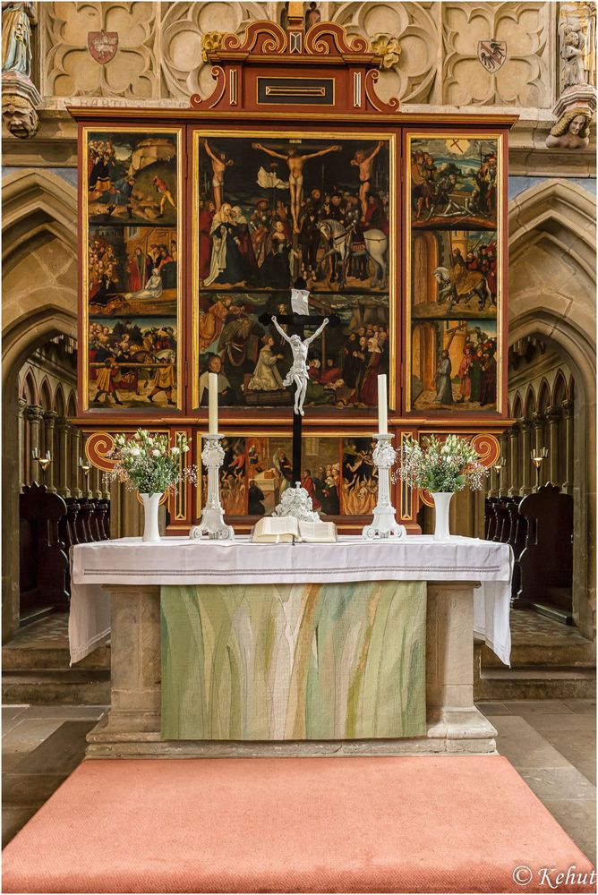 Im Blick - Details Sakralbauwerke (48) Kreuzaltar Dom zu Meißen Foto & Bild | architektur ...