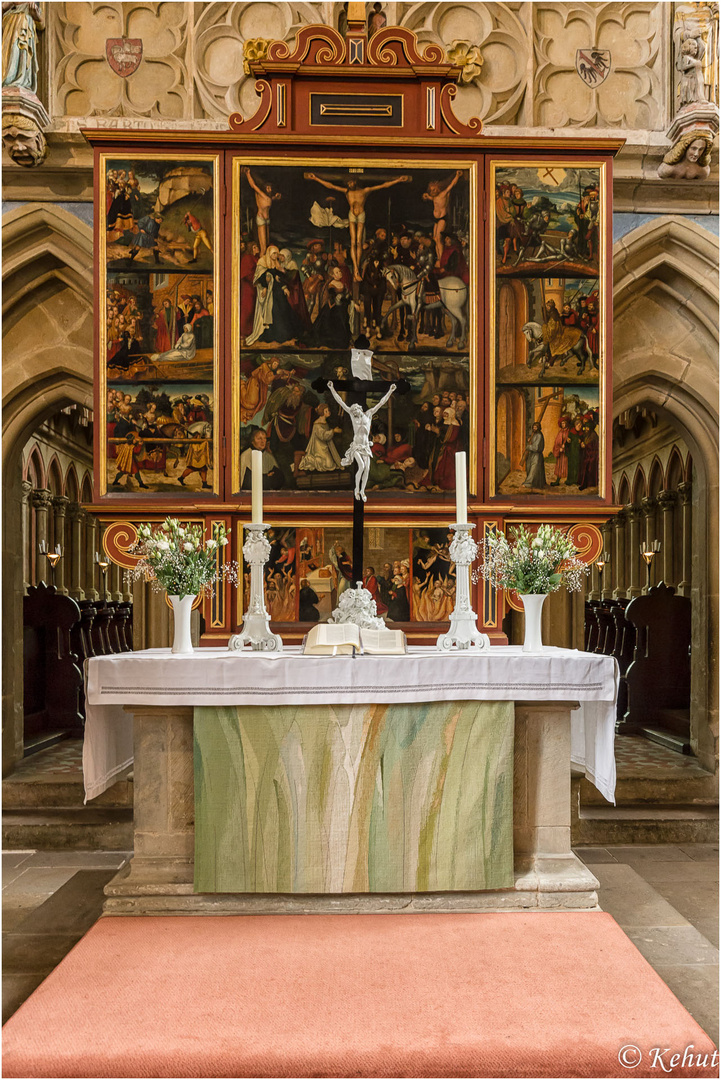 Im Blick - Details Sakralbauwerke (48) Kreuzaltar Dom zu Meißen Foto & Bild | architektur ...