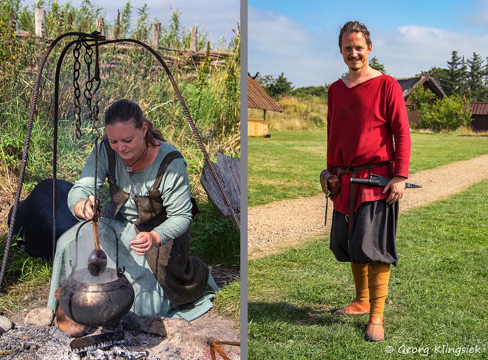 Im Wikinger-Dorf in Bork Havn leben heute noch Wikinger (1) Foto & Bild ...