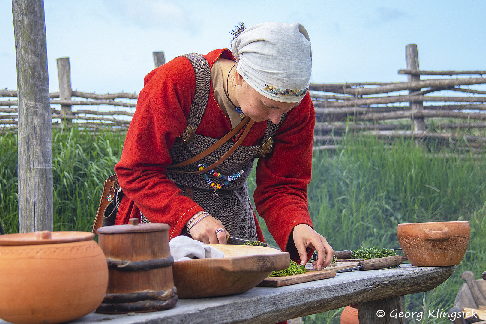 Im Wikinger-Dorf in Bork Havn leben heute noch Wikinger (3) Foto & Bild ...