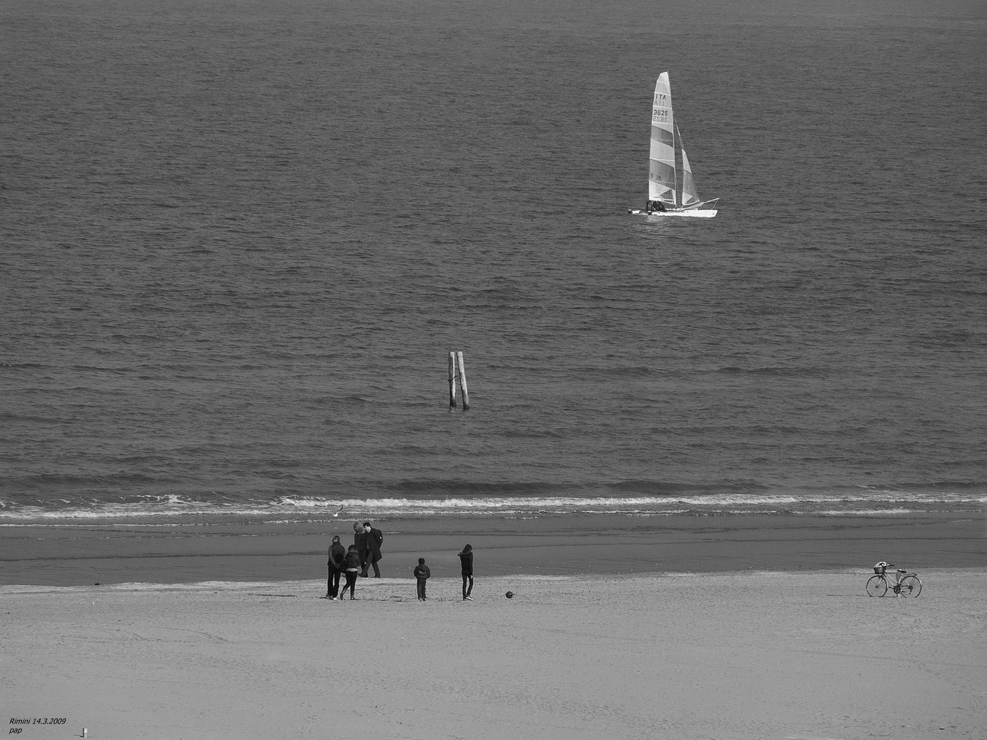 Im Winter ist Rimini ausnahmsweise die Ruhe selbst. (F77) Foto & Bild ...