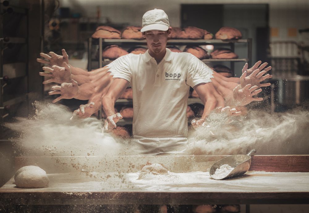 In der Backstube - Bäckerei Foto & Bild | erwachsene, techniken, doppelt und mehrfachbelichtung ...