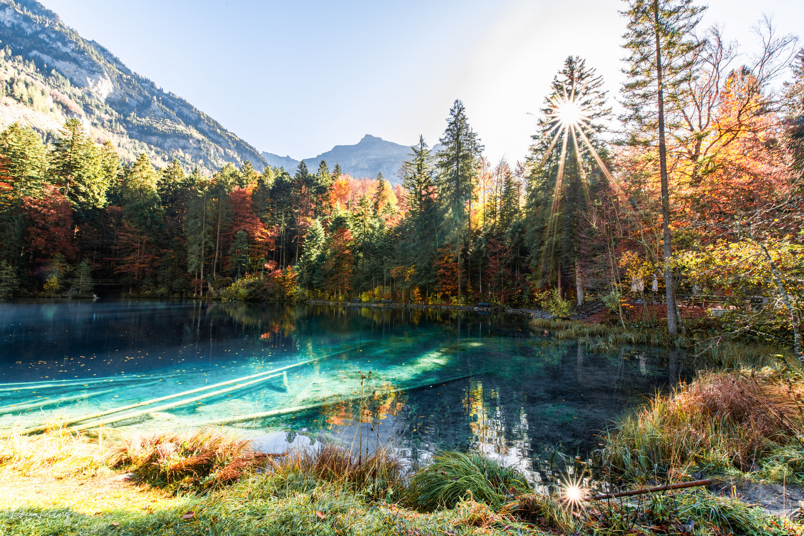Indian Summer - Blausee Foto & Bild | natur, herbst, schweiz Bilder auf ...