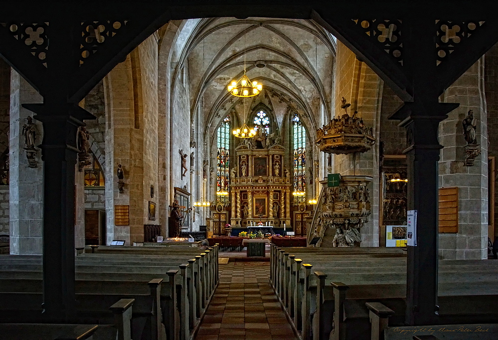 Innenansicht Marktkirche in Quedlinburg Foto & Bild | architektur, sakralbauten, innenansichten ...