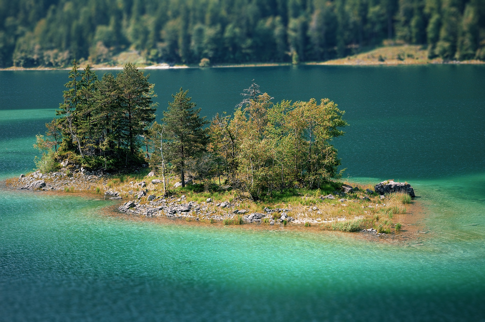 Insel im Eibsee Foto & Bild | urlaub, nature, nikon Bilder auf ...