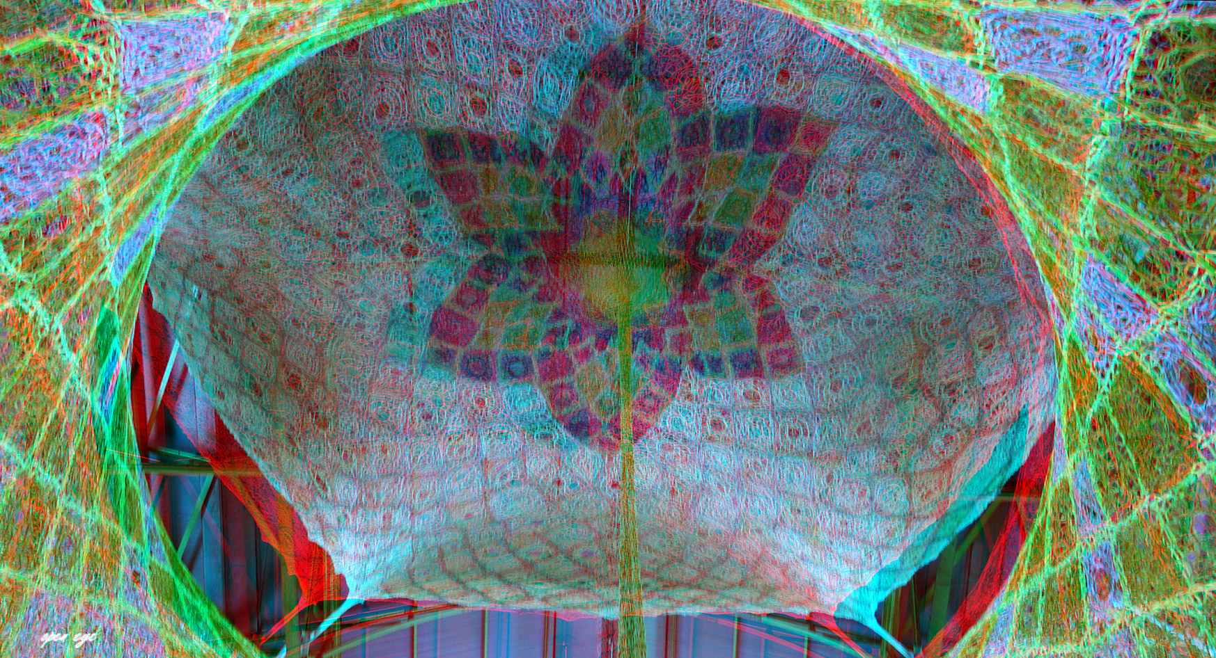 Installation Gaia Mother Tree vom brasilianischen Künstler Ernesto Neto ...