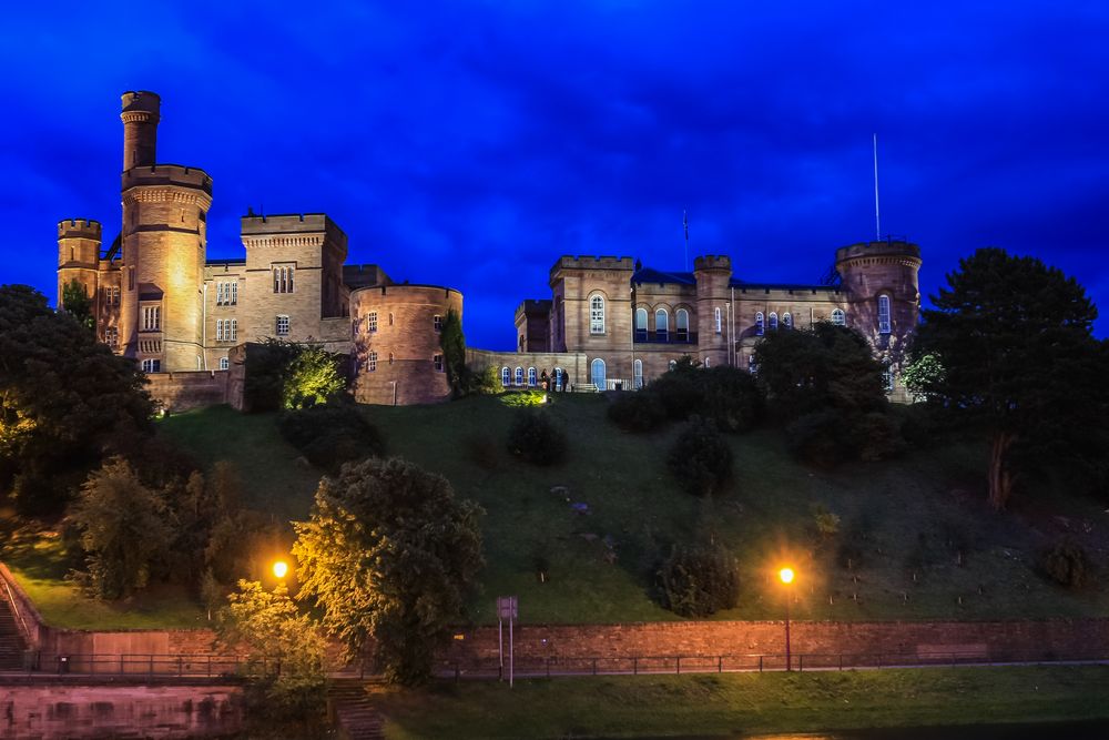 Inverness Castle at Night Foto & Bild | architektur, architektur bei ...