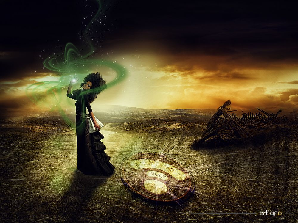 Irrlichter. Foto & Bild | fotomontage, fantasy mystery, surreal Bilder auf fotocommunity