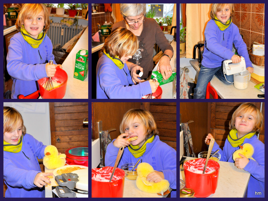 Isabelle Manon lernt Waffeln backen 30.1.12 Foto & Bild | kinder ...